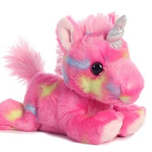 Aurora® Vibrant Bright Fancies™ Jellyroll Unicorn™ Stuffed Animal - Eye-Catching Fun - Delightful Cuddles - Pink 7 Inches