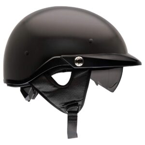 bell pit boss open-face motorcycle helmet (solid matte black, xxx-large)