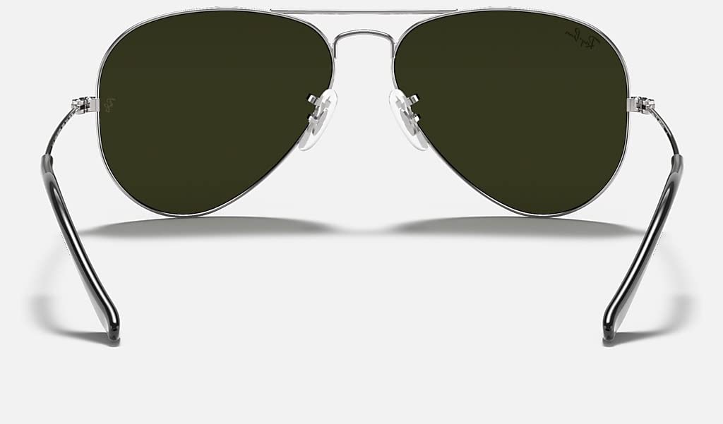 Ray-Ban RB3025 AVIATOR LARGE METAL 003/40 62M Silver/Gray Mirror Aviator Sunglasses For Men For Women + BUNDLE with Designer iWear Eyewear Kit