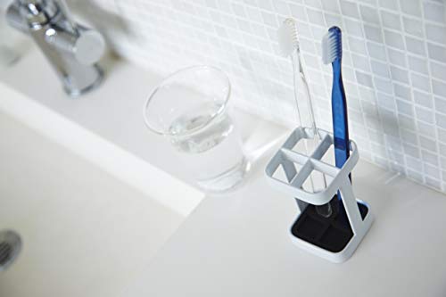 Yamazaki Home Tower Slim Toothbrush Stand – Bathroom Holder Organizer