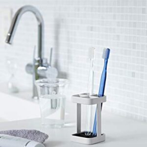 Yamazaki Home Tower Slim Toothbrush Stand – Bathroom Holder Organizer