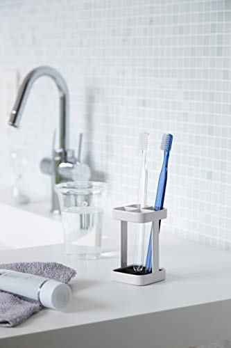 Yamazaki Home Tower Slim Toothbrush Stand – Bathroom Holder Organizer