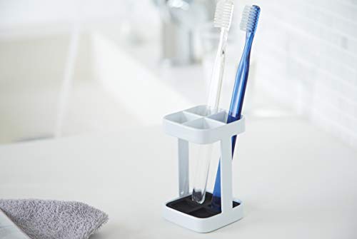 Yamazaki Home Tower Slim Toothbrush Stand – Bathroom Holder Organizer