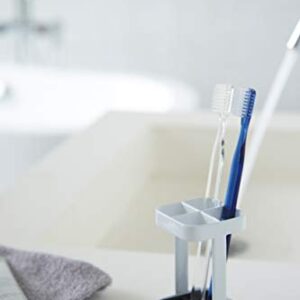 Yamazaki Home Tower Slim Toothbrush Stand – Bathroom Holder Organizer