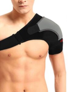 mcolics shoulder support joint compression warmth protective gear adjustable pad belts badminton basketball fitness sports shoulder protector arthritis pain shoulder support strap (left shoulder)