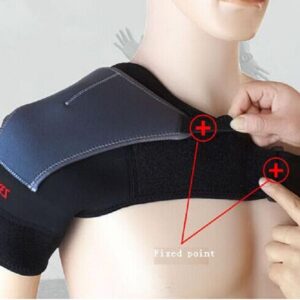 Mcolics Shoulder Support Joint Compression Warmth Protective Gear Adjustable Pad Belts Badminton Basketball Fitness Sports Shoulder Protector Arthritis Pain Shoulder Support Strap (Left Shoulder)