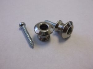 dunlop buttons only (2) for dual design strap lock system - nickel