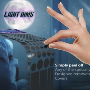 LightDims Original Strength Light Dimmer LED Covers (2 Sheets) Shapes & Uncut Sheet for Electronics & Appliances & More. Professional Retail Packaging