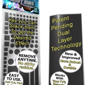 LightDims Original Strength Light Dimmer LED Covers (2 Sheets) Shapes & Uncut Sheet for Electronics & Appliances & More. Professional Retail Packaging