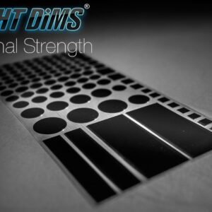 LightDims Original Strength Light Dimmer LED Covers (2 Sheets) Shapes & Uncut Sheet for Electronics & Appliances & More. Professional Retail Packaging