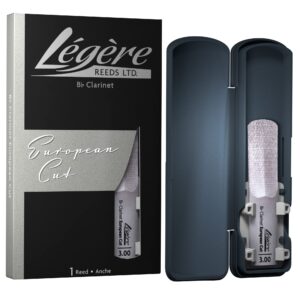 légère reeds - bb clarinet reed, european cut, strength 3.00 (bbes3.00) - premium synthetic woodwind reed