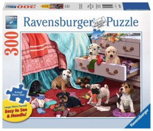 ravensburger mischief makers large format 300 piece jigsaw puzzle | premium quality | unique piece shape | fun group activity | perfect for adults and kids