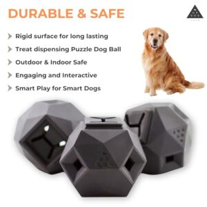 Treat Dispensing Balls for Medium Dogs and Cat Treat Dispenser Toy Interactive for Self-Play Improves Oral Hygiene, Mental Simulation, and Bordem Buster, Simple and Effective Food Toy (3.6 x 3.6 in)