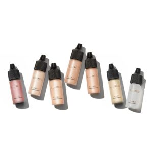 Luminess Air Basic Airbrush Makeup Kit and 9-Piece Silk 4-In-1 Airbrush Foundation Starter System, Warm Coverage - Quick, Easy and Long Lasting Application - Includes Primer, Blush and Glow