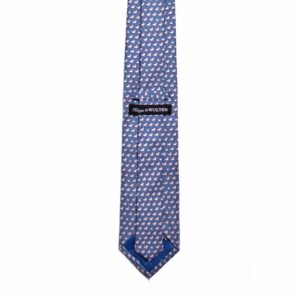 Kings and Wolves Men's 100% Silk Neckties Duck Printed Tie (Blue)