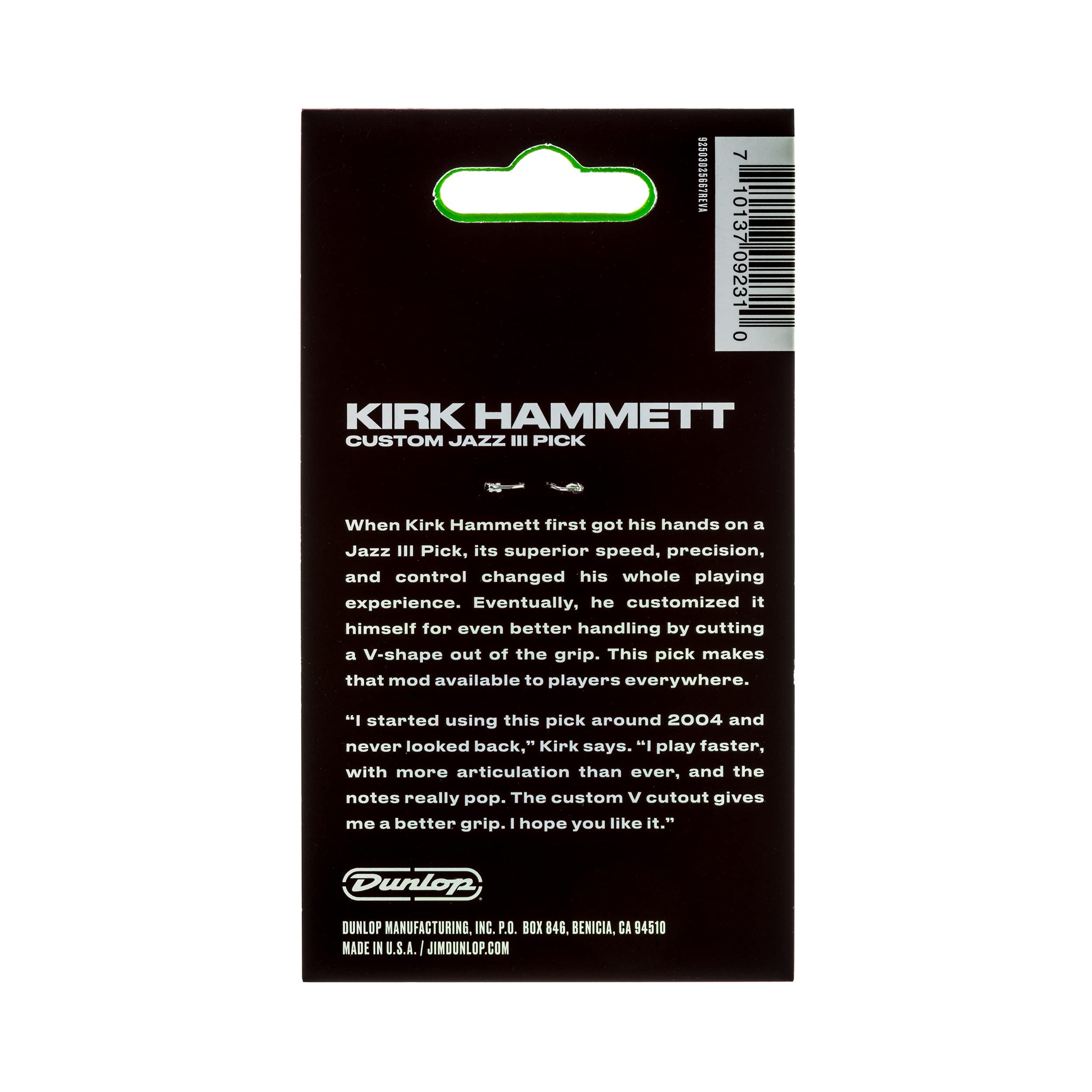 Dunlop Kirk Hammett Signature Jazz III (Pack of 6) (47PKH3N)