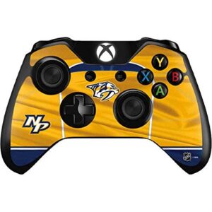 skinit decal gaming skin compatible with xbox one controller - officially licensed nhl nashville predators jersey design