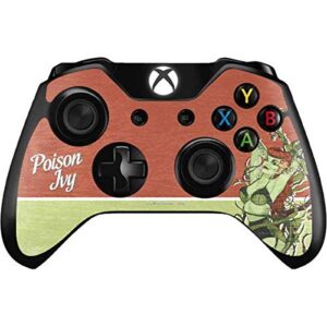 skinit decal gaming skin compatible with xbox one controller - officially licensed warner bros poison ivy design