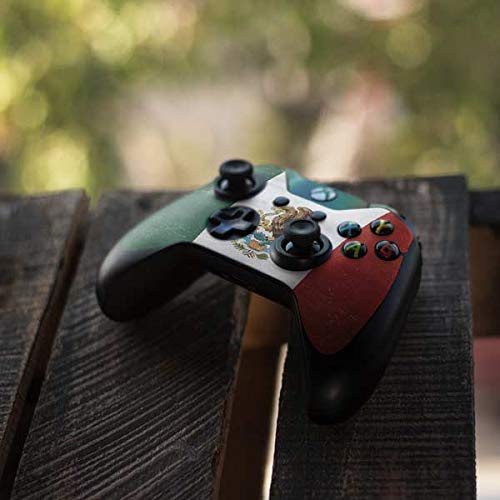 Skinit Decal Gaming Skin compatible with Xbox One Controller - Originally Designed Mexico Flag Distressed Design