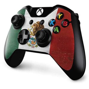 Skinit Decal Gaming Skin compatible with Xbox One Controller - Originally Designed Mexico Flag Distressed Design