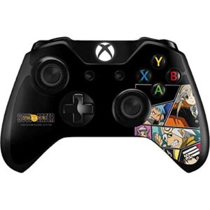 skinit decal gaming skin compatible with xbox one controller - officially licensed funimation soul eater block design