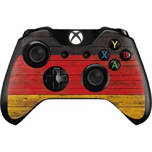 skinit decal gaming skin compatible with xbox one controller - originally designed german flag dark wood design