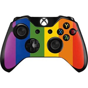 skinit decal gaming skin compatible with xbox one controller - originally designed vertical rainbow flag design