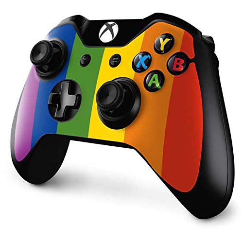 Skinit Decal Gaming Skin compatible with Xbox One Controller - Originally Designed Vertical Rainbow Flag Design