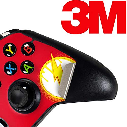 Skinit Decal Gaming Skin Compatible with Xbox One Controller - Officially Licensed Warner Bros Flash Emblem Drip Design