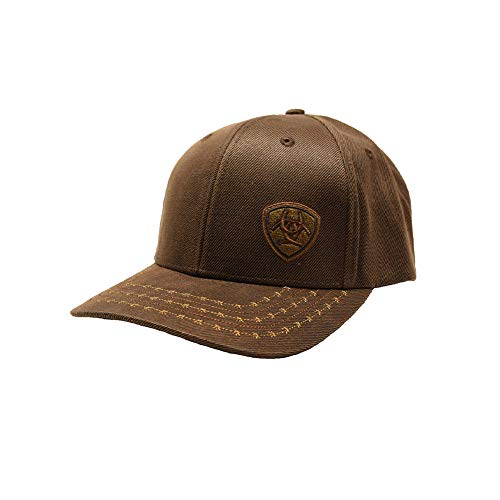 ARIAT Men's One Size Full Oil Corner Logo, Brown