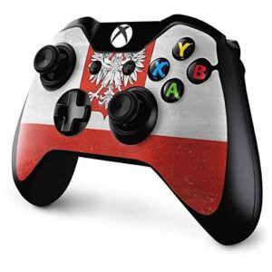 Skinit Decal Gaming Skin Compatible with Xbox One Controller - Originally Designed Poland Flag Distressed Design