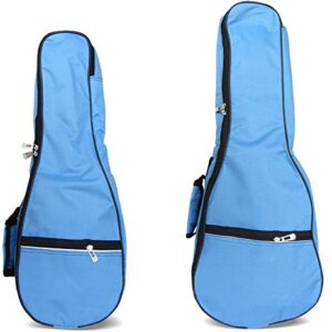 HOT SEAL Waterproof Durable Colorful Ukulele Cotton Case Bag with Storage (21in, light blue)