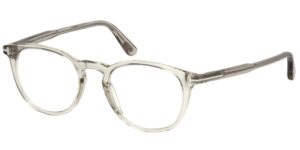 tom ford oval eyeglasses tf5401 020 transparent gray 51mm ft5401