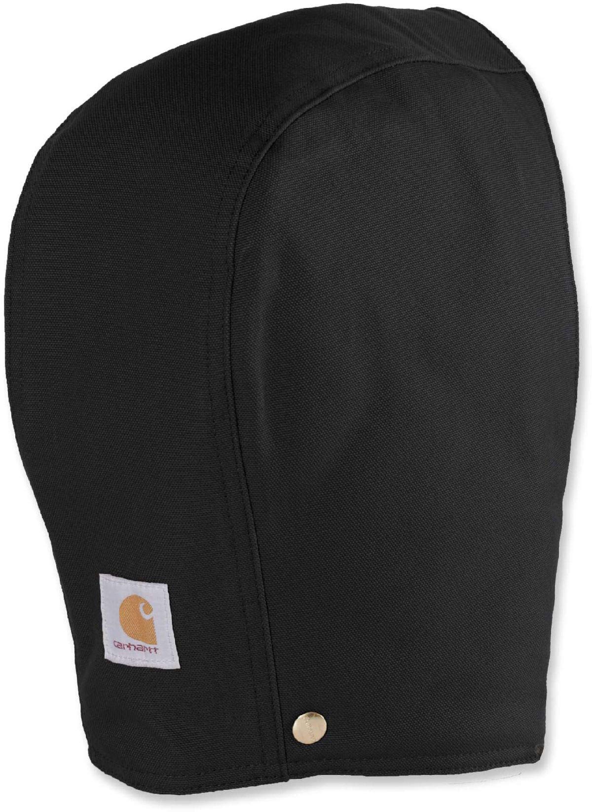 Carhartt mens Firm Duck Insulated Hood Winter Hat, Black, 2XL 5XL US