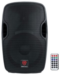 rockville bpa12 12" professional powered active 600w dj pa speaker w bluetooth