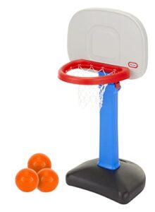 little tikes easy score basketball set, blue, 3 balls - amazon exclusive, 23.75 x 22 x 61 inches