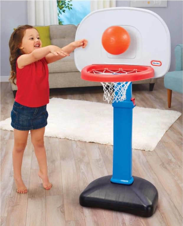 Little Tikes Easy Score Basketball Set, Blue, 3 Balls - Amazon Exclusive, 23.75 x 22 x 61 inches