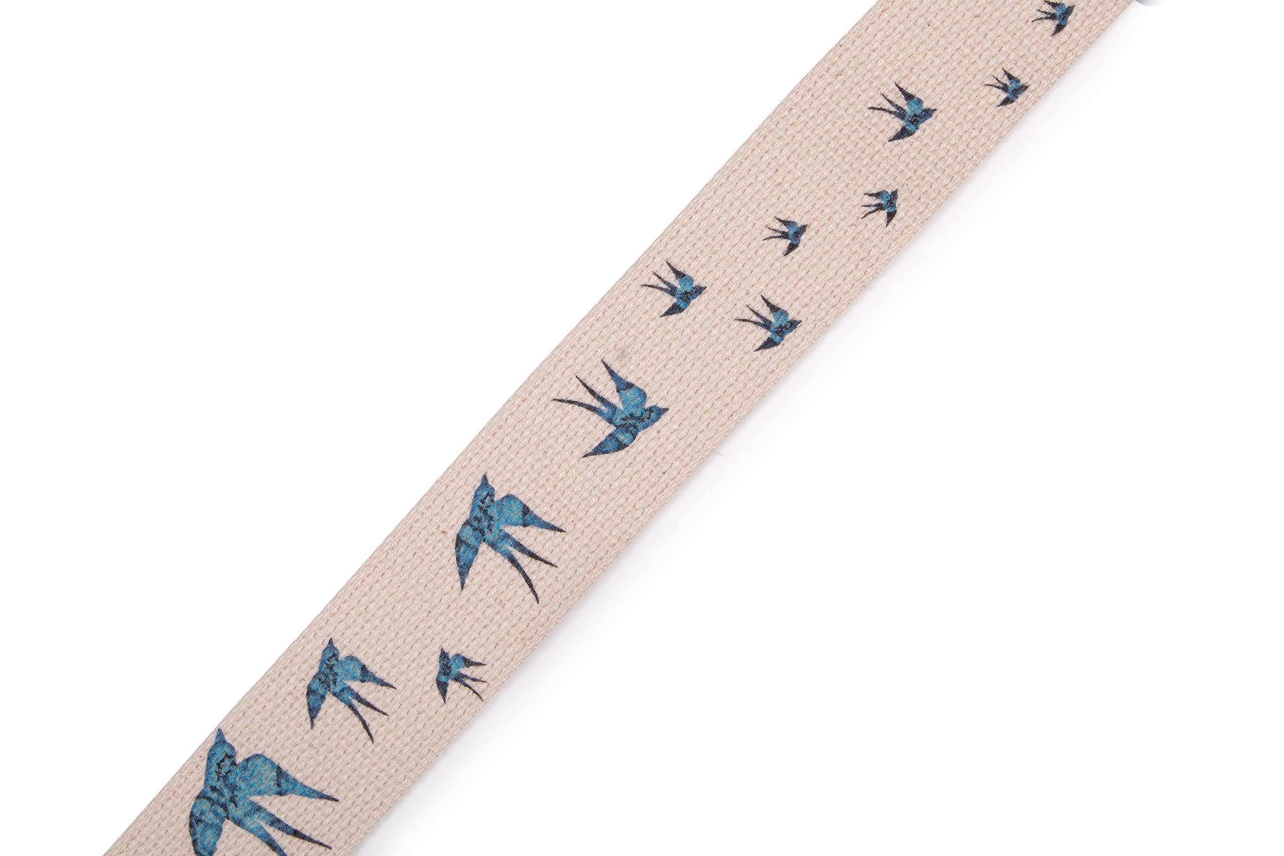 Levy's Leathers 2" Cotton Guitar Strap with Decorative Print and Suede Ends. Tri-glide adjustable to 65" (MC8U-006)