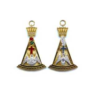 18th degree scottish rite masonic collar jewel - [3'' tall]