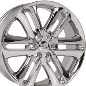 oe wheels llc 22 inch rim fits 6x135 navigator expedition mark lt f-150 fr76 22x9 chrome wheels hollander: 3918