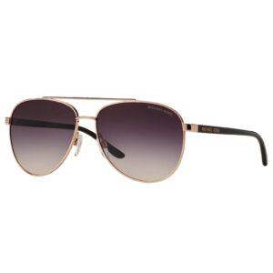 michael kors woman sunglasses rose gold frame, grey rose gradient lenses, 59mm