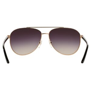 Michael Kors Woman Sunglasses Rose Gold Frame, Grey Rose Gradient Lenses, 59MM