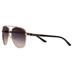 Michael Kors Woman Sunglasses Rose Gold Frame, Grey Rose Gradient Lenses, 59MM