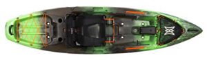 perception kayaks pescador pro 10 | sit on top fishing kayak with adjustable lawn chair seat | large front and rear storage | 10' 6" | moss camo