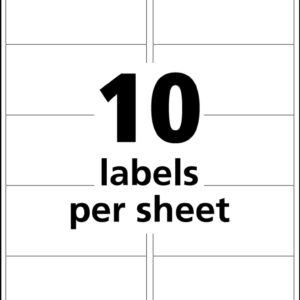 Avery UltraDuty GHS Chemical Labels for Pigment Inkjet Printers, Waterproof, UV Resistant, 2x4,500Pk (60525)