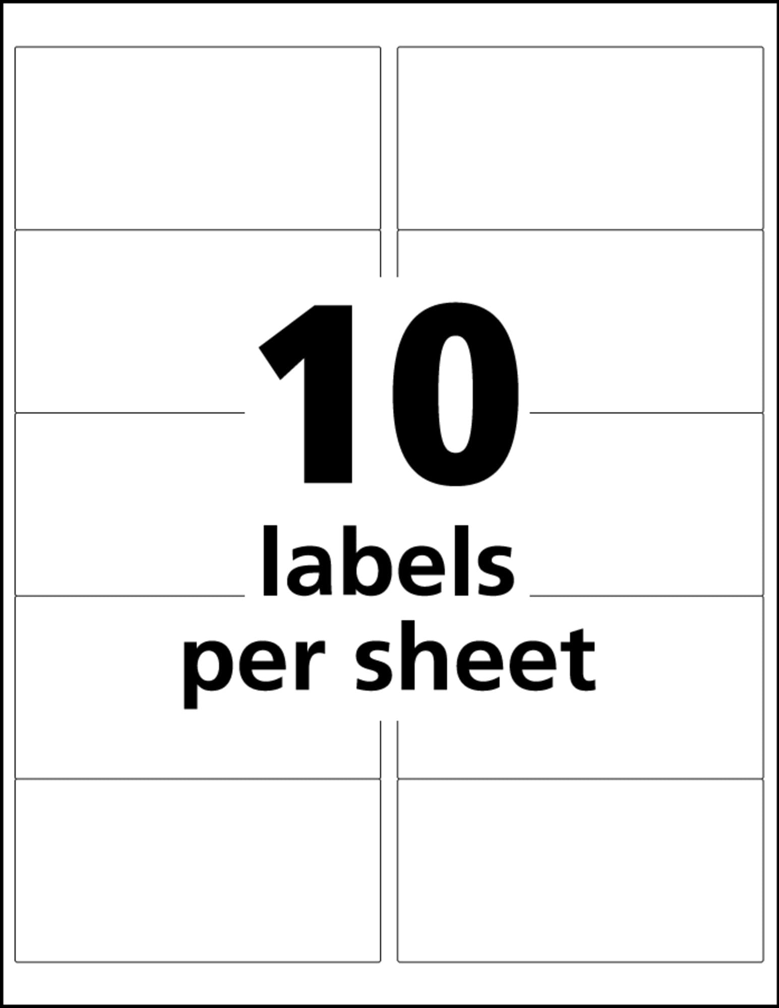 Avery UltraDuty GHS Chemical Labels for Pigment Inkjet Printers, Waterproof, UV Resistant, 2x4,500Pk (60525)