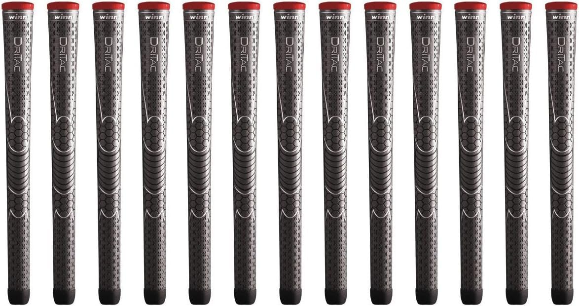 Winn Dri-Tac Standard Dark Gray 13 Piece Golf Grip Bundle (