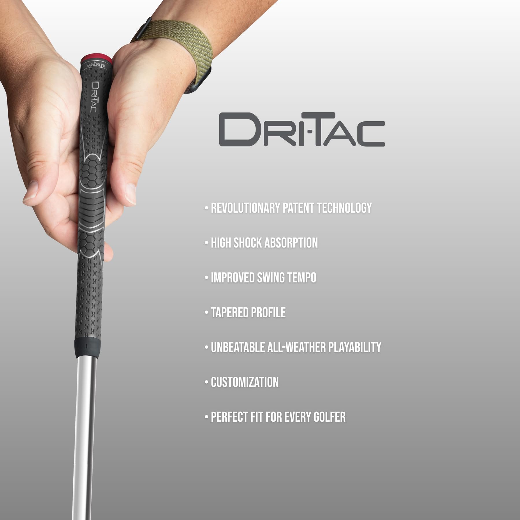 Winn Dri-Tac Standard Dark Gray 13 Piece Golf Grip Bundle (