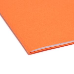 Smead File Folder, Straight-Cut Tab, Letter Size, Orange, 100 per Box (10941)