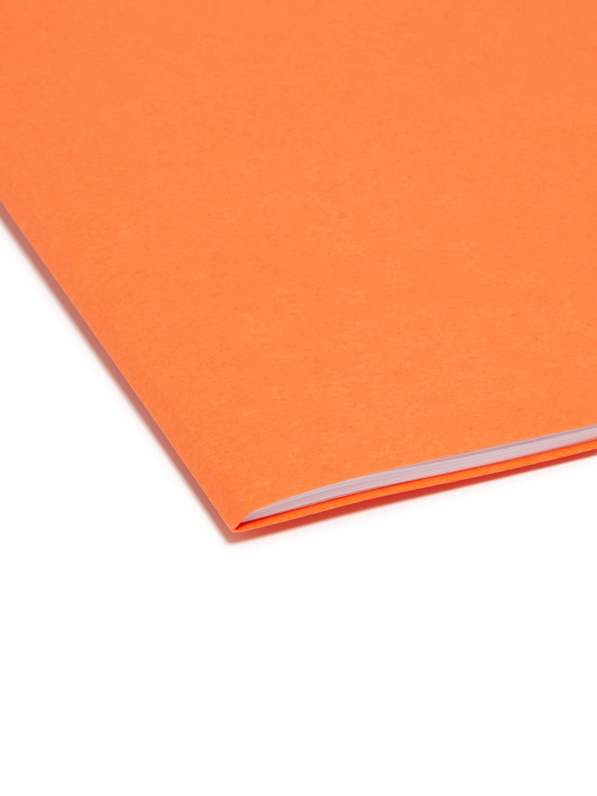 Smead File Folder, Straight-Cut Tab, Letter Size, Orange, 100 per Box (10941)